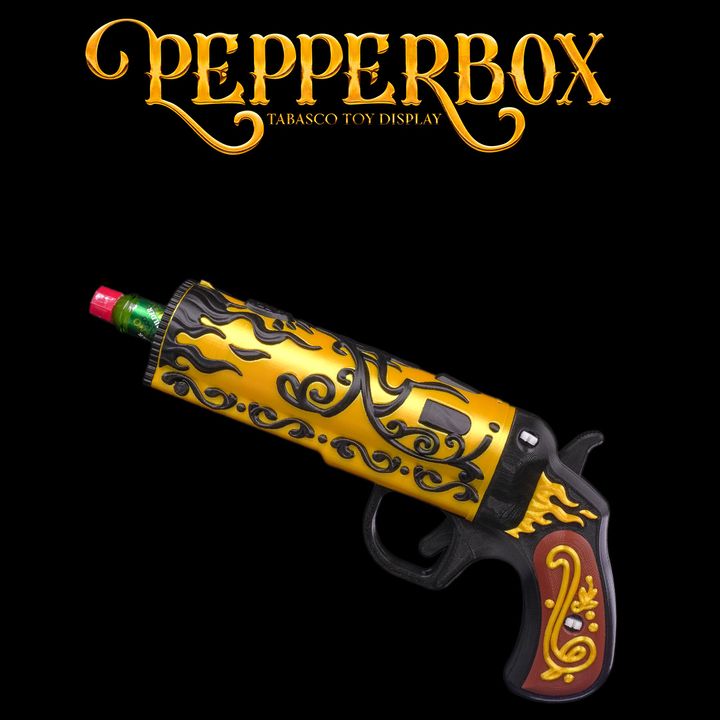 3D Printable Pepperbox Tabasco Toy Display by Stlflix